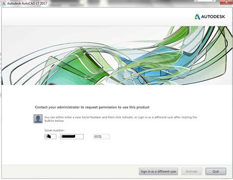 subscription license activation loops for autocad lt 2017
