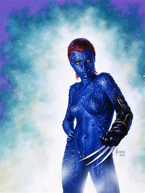 X Men Mystique Rebecca Romijn Mystique Marvel Marvel Comics Art