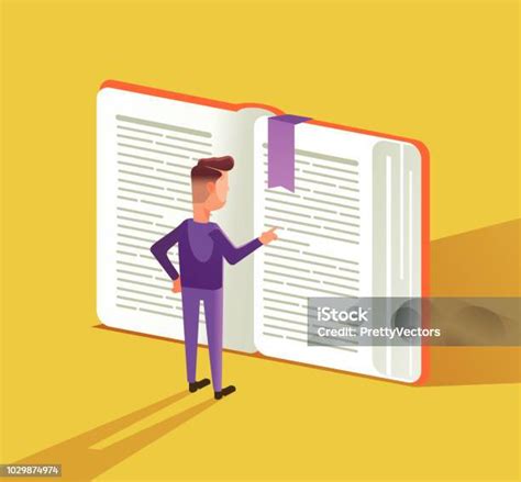 똑똑한 사람 문자 읽기 큰 책입니다 교육 개념 평면 만화 그래픽 디자인 일러스트 레이 션 설명서에 대한 스톡 벡터 아트 및 기타 이미지 설명서 직원 책 Istock