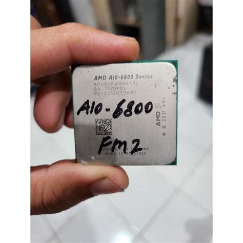 โปรเซสเซอร Apu A10 6800 AMD เตารบ FM2 ธรรมดา Shopee Thailand