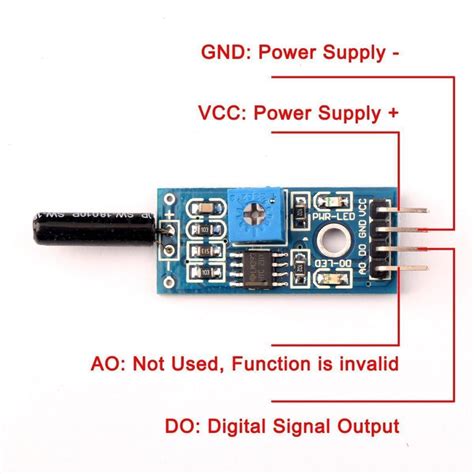 Tilt Sensor Vibration Alarm Vibration Switch Module For Arduino Buy Online Electronic