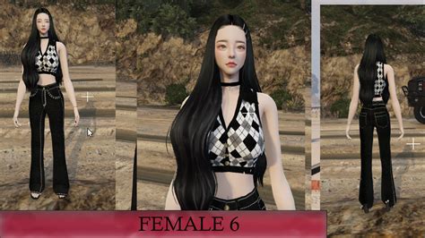 Asian Female 6 Add On Ped Fivem V10 Gta 5 Mod