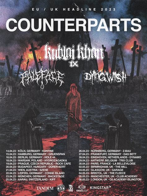 Counterparts Announce European Tour Distorted Sound Magazine