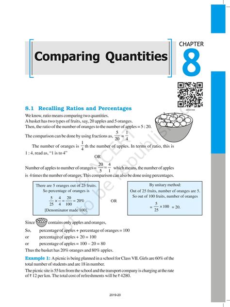 Comparing Quantities NCERT Book Of Class 8 Mathematics