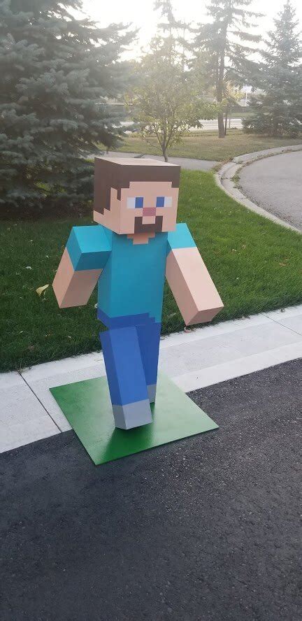 Minecraft Steve Statue Tri Forged Studios