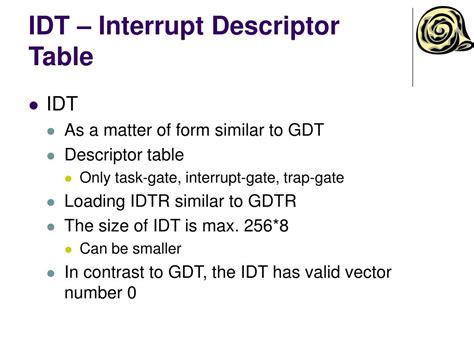 Ppt Microprocessor System Architectures Ia32 Interrupt Handling