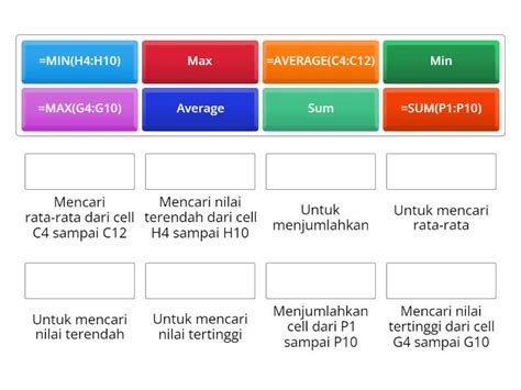 Penggunaan Fungsi Pada Microsoft Excel Match Up