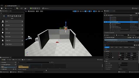 05 01 Select Directional Light Unreal Engine Youtube