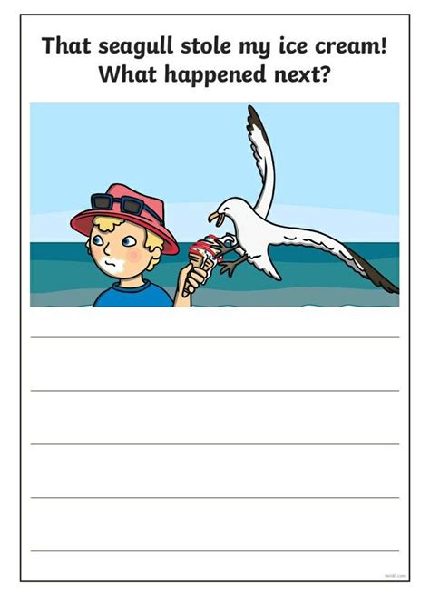 Ks1 English ~ Creative Writing Prompts Story Starters Story Telling Printable Activi