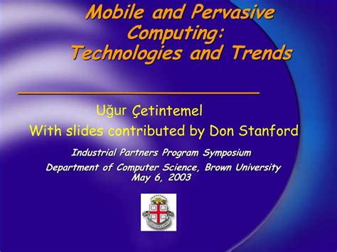 PPT Mobile And Pervasive Computing Technologies And Trends PowerPoint Presentation ID