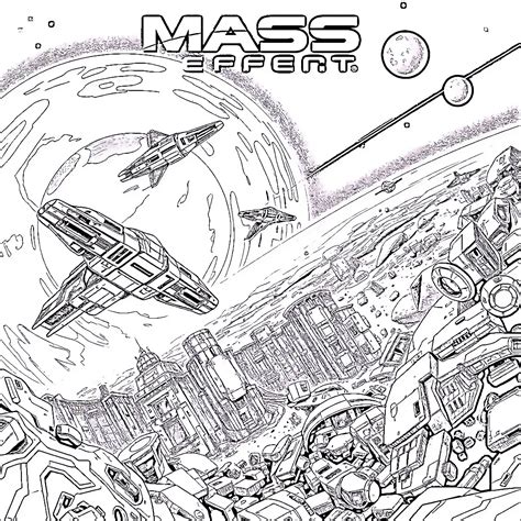 Best Mass Effect Coloring Pages Free Printable Pdf