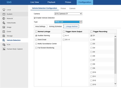 Ens Recorder Lpr Configuration Local Device
