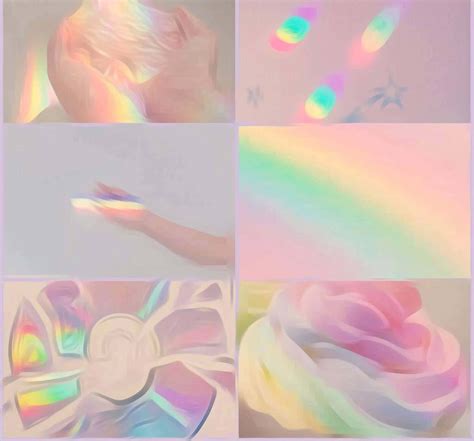 Download Pastel Rainbow Collage Wallpaper Wallpapers Com