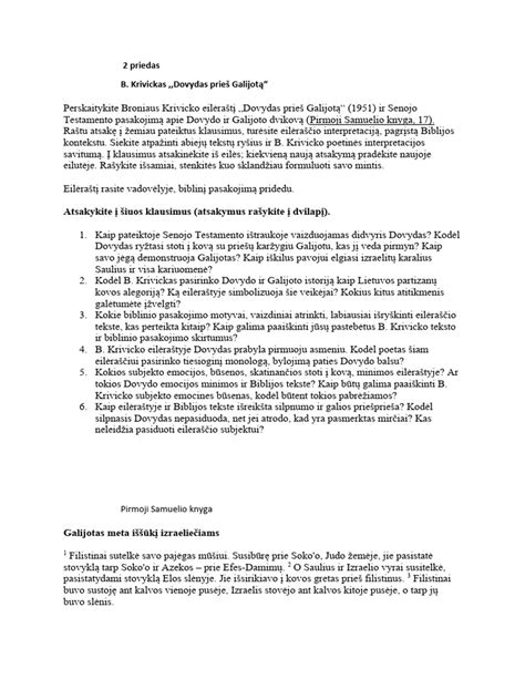 Bronius Krivickas Dovydas 2 Priedas Pdf