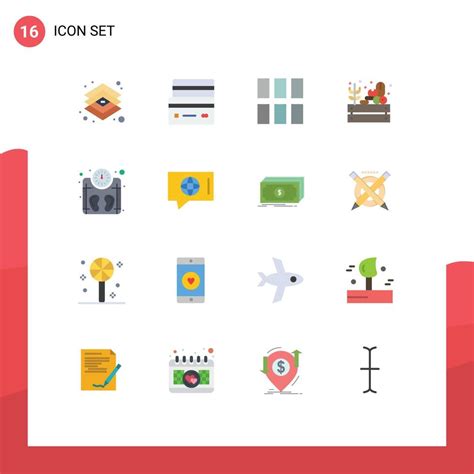 Flat Color Concept For Websites Mobile And Apps Creative Shopping