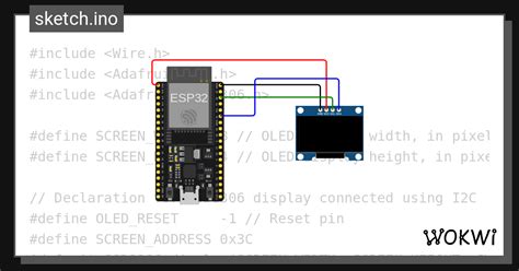 ESP32 Oled1306 Wokwi ESP32 STM32 Arduino Simulator