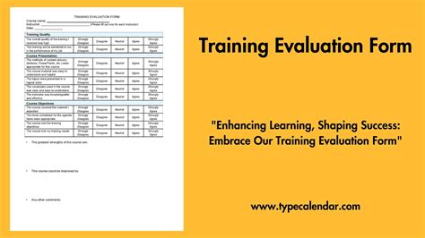 Evaluation Chart Templates
