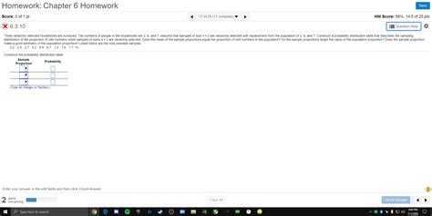 Solved Homework Chapter 6 Homework Save Score 0 Of 1 Pt 17