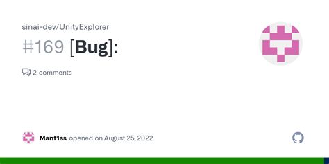 Bug Issue 169 Sinai Dev UnityExplorer GitHub