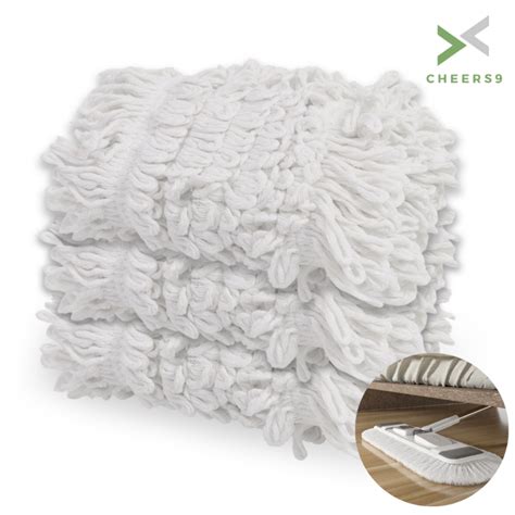 ผ้าไมโครไฟเบอร์ ผ้าม็อบ หัวม็อบ Mop Cloth ซึมซับได้ดี เส้นใยนุ่ม ล้างออกง่าย Cheers9 Shopee
