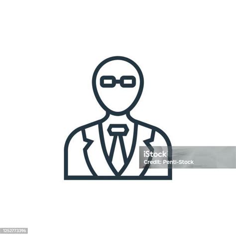 약사 벡터 아이콘입니다 약사 편집 가능한 뇌졸중 웹 및 모바일 앱 로고 인쇄 매체에 사용하기 위한 약사 선형 기호입니다 얇은 선 그림 벡터 격리 된 윤곽선 도면입니다