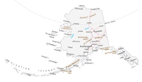 Map Of Alaska Cities And Roads Gis Geography