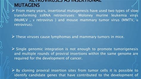 Insertional Mutagenesis Pptx