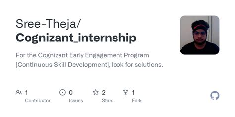 Github Sree Thejacognizantinternship For The Cognizant Early