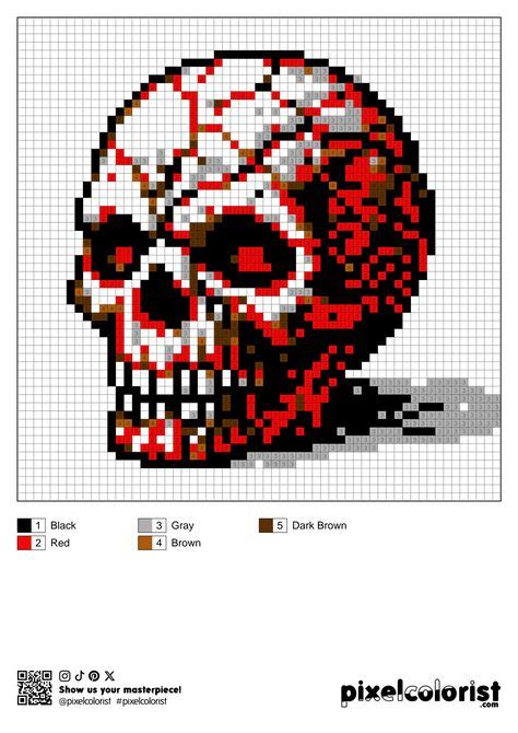 Skull Pixel Art