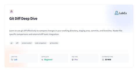 Git Diff 튜토리얼 Git 에서 변경 사항 비교 방법 Labex