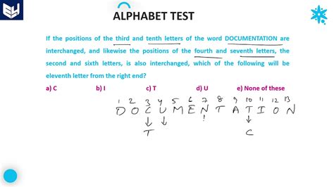 Letter Word Examples 3 Alphabet Test Part 5 Reasoning Bharath