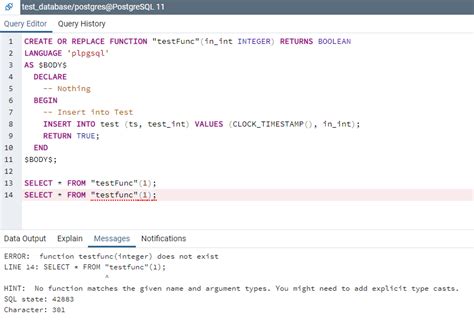 postgres v11 native stored procedures · issue 670 · vitaly t pg promise · github