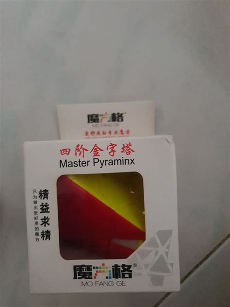 Qiyi Master Pyraminx Stickerless Hobbies And Toys Stationery And Craft Other Stationery And Craft