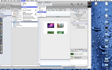 Cocoa Adding Nsscrollview To Ikimagebrowserview For Scrolling Stack