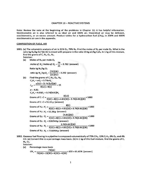 Reactive Systems Fuels And Combustion Problems Pdf