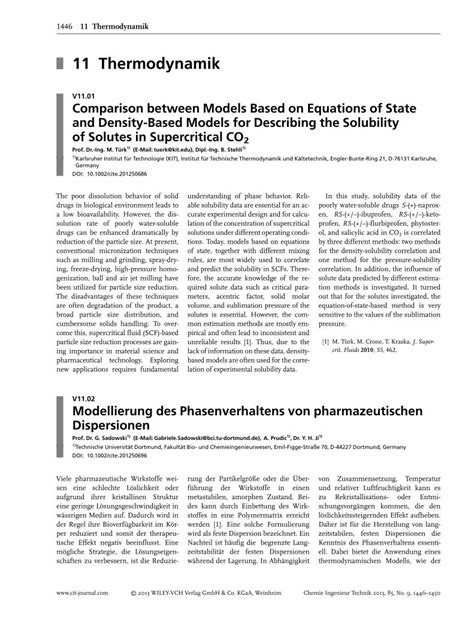 Pdf Comparison Between Models Based On Equations Of State And Density Based Models For
