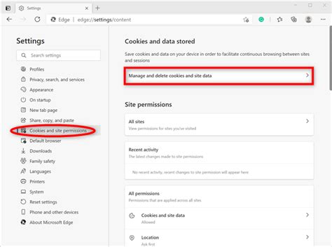 come cancellare i cookie su microsoft edge