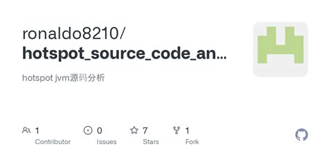Github Ronaldo8210hotspotsourcecodeanalysis Hotspot Jvm源码分析