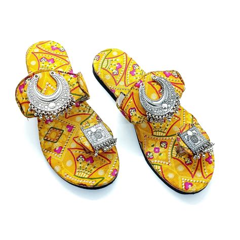 The Yellow Kolhapuri Chappal Women In Australia