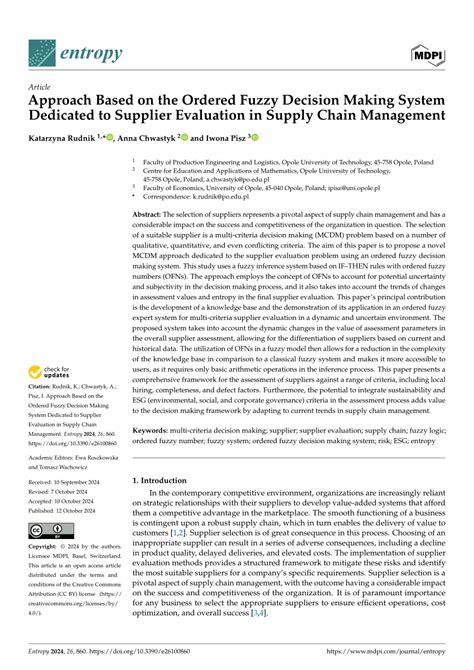 Pdf Approach Based On The Ordered Fuzzy Decision Making System