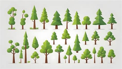 Premium Photo A Collection Of Trees That Are Labeled With The Names Of Different Species