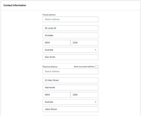 Organisation Settings Gojee App Xero Business Management Software