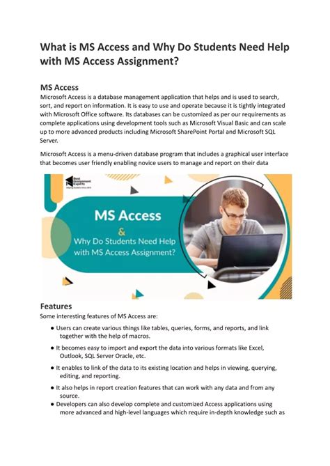 PPT What Is MS Access And Why Do Babes Need Help With MS Access Assignment PowerPoint