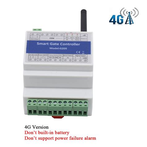 Din Rail Gsm 4g Sms Single Relay Gate Opener Onof Grandado