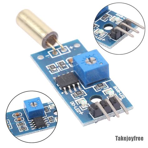 1pc Gold Sw 520d Angle Sensor Module Ball Switch Tilt Sensor Module