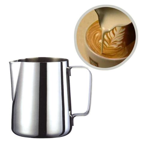 1503506001000ml Acier Inoxydable Latte Art Pichet Lait Mousseur Cruche Expresso Tasse à Café