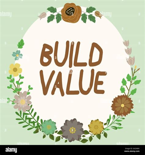 Hand Writing Sign Build Value Business Concept Efficient Enough Way