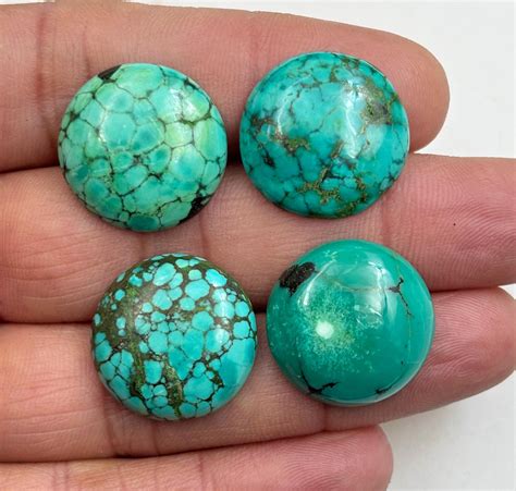Turquoise Round Gemstone Round Turquoise Gemstone 20x20mm Round