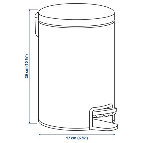 GansjÖn Light Green 3 L Waste Bin 00605504 Ikea