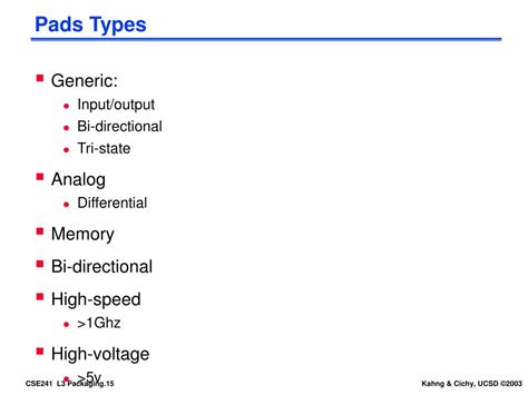 Ppt Cse241 Vlsi Digital Circuits Winter 2003 Lecture 15 Packaging